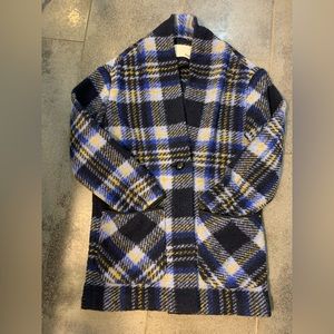 Wilfred | Jackets & Coats | Wilfred Free Aritzia Off Duty Plaid Wool Cocoon Jacket Size N Nwot ...